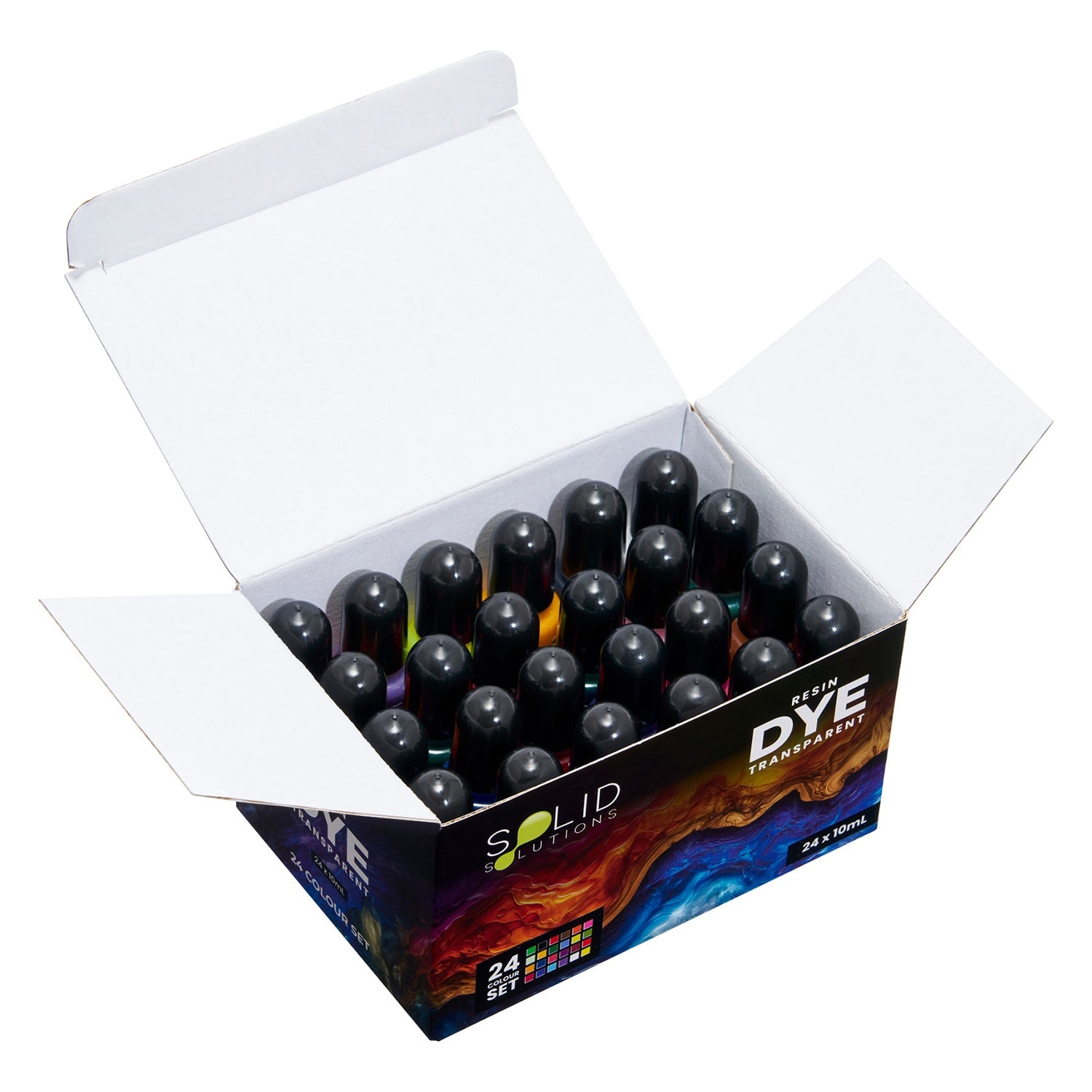 Transparent Dye Set of 24 – Solid Solutions