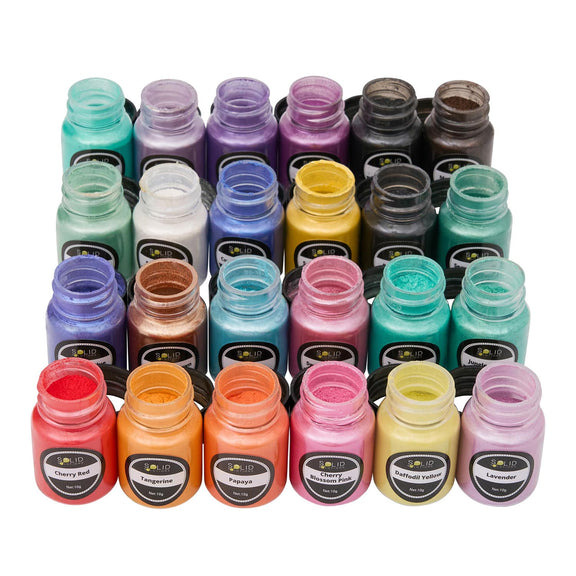 Mica Powder | 24 Colour Pigment Powder Set – Solid Solutions