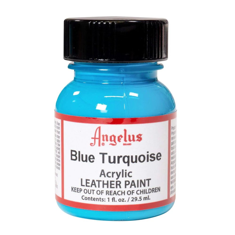 Angelus Acrylic Leather Sneaker Paint | Blue Turquoise - 29mL – Solid ...