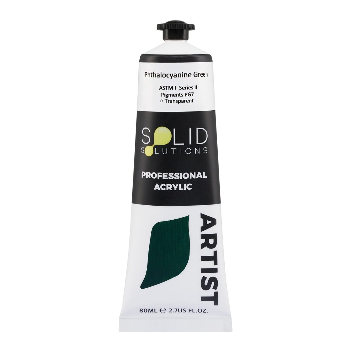 Professional Artist Acrylic Paint | Phthalocyanine Green S2 - 80mL ...