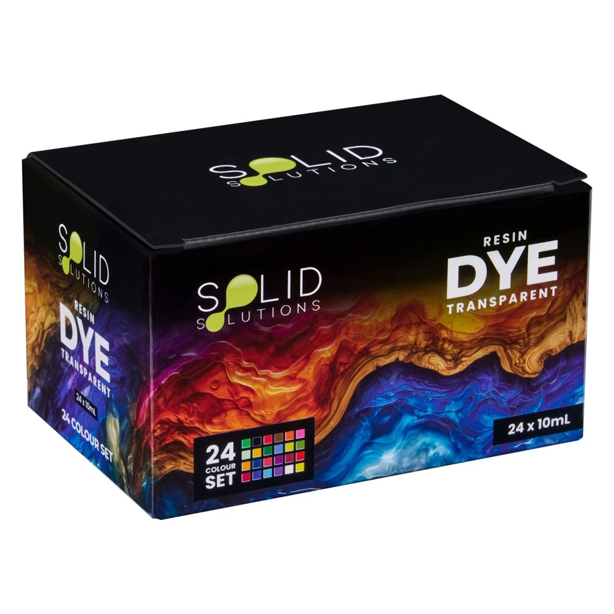 Transparent Dye Set of 24 – Solid Solutions