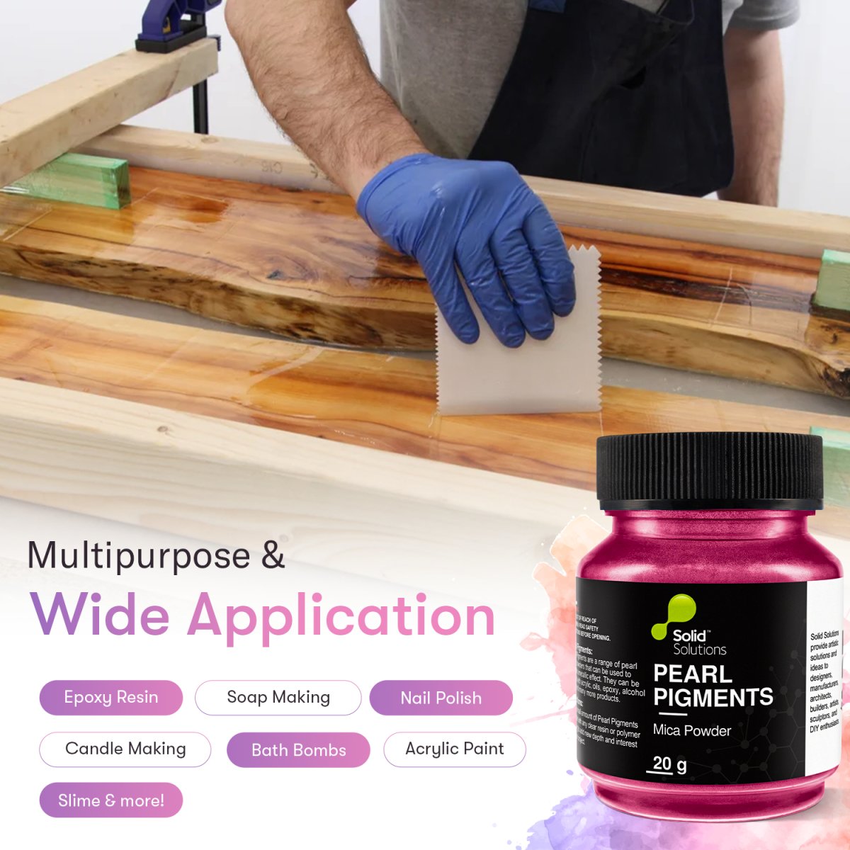 Mica Powder | Iridescent Berry – Solid Solutions