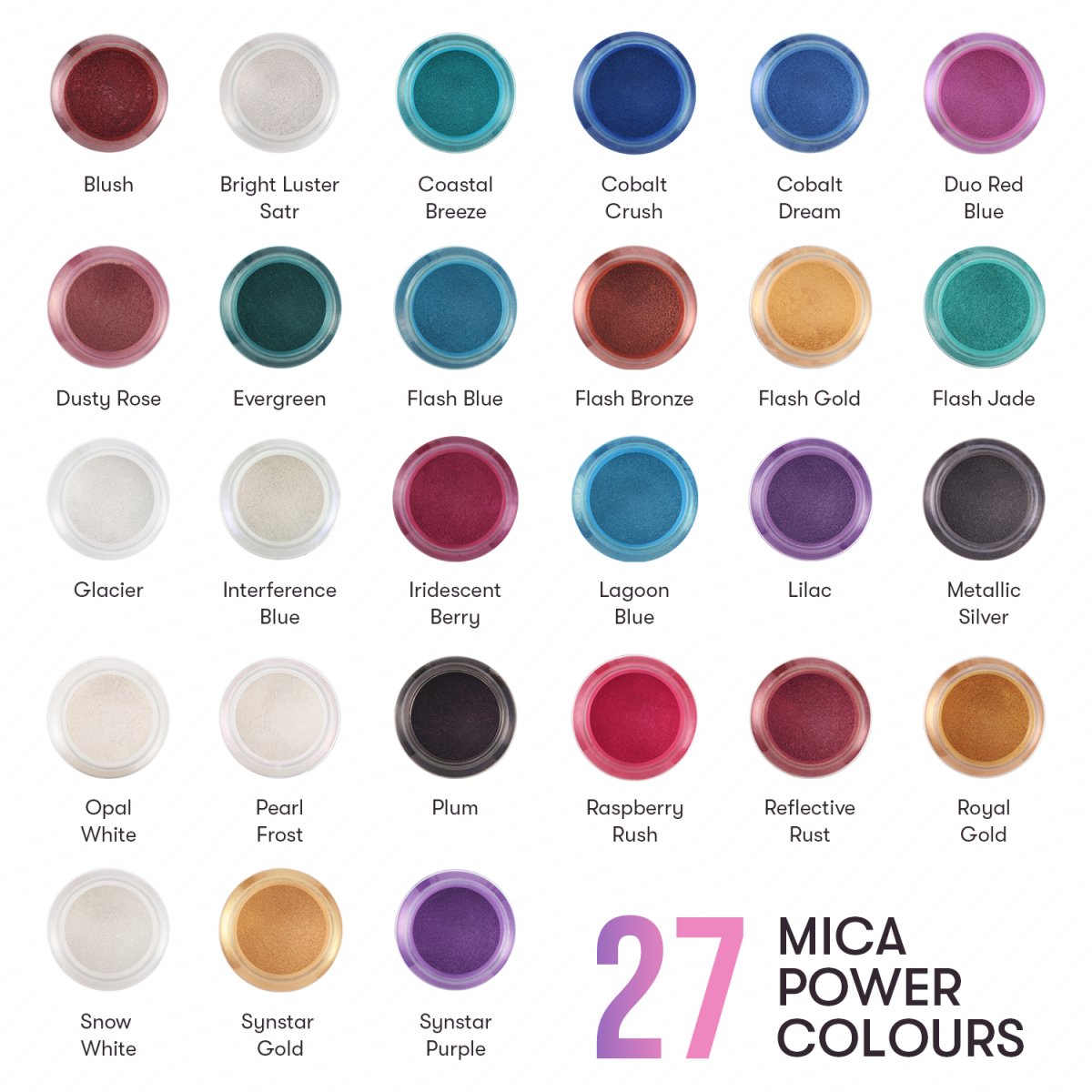 Mica Powder | Iridescent Berry – Solid Solutions
