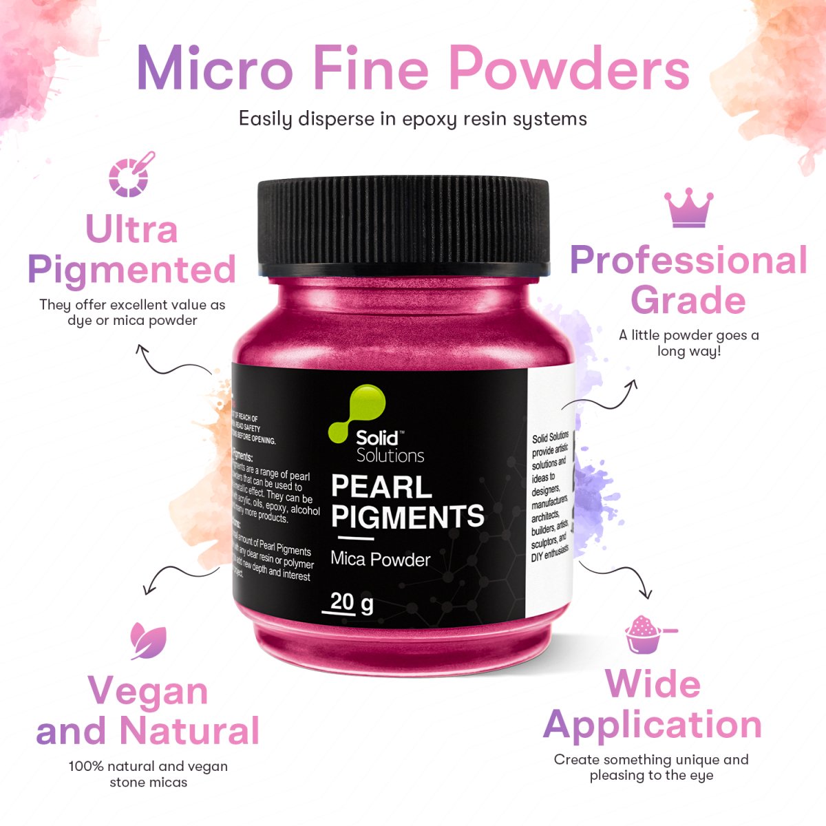 Mica Powder | Iridescent Berry – Solid Solutions