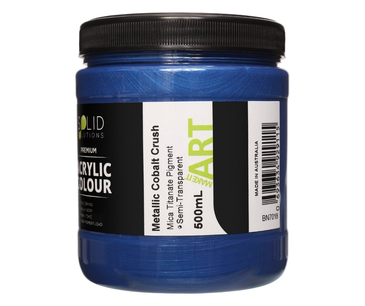 Acrylic Paint | Metallic Cobalt Crush - 500ml – Solid Solutions