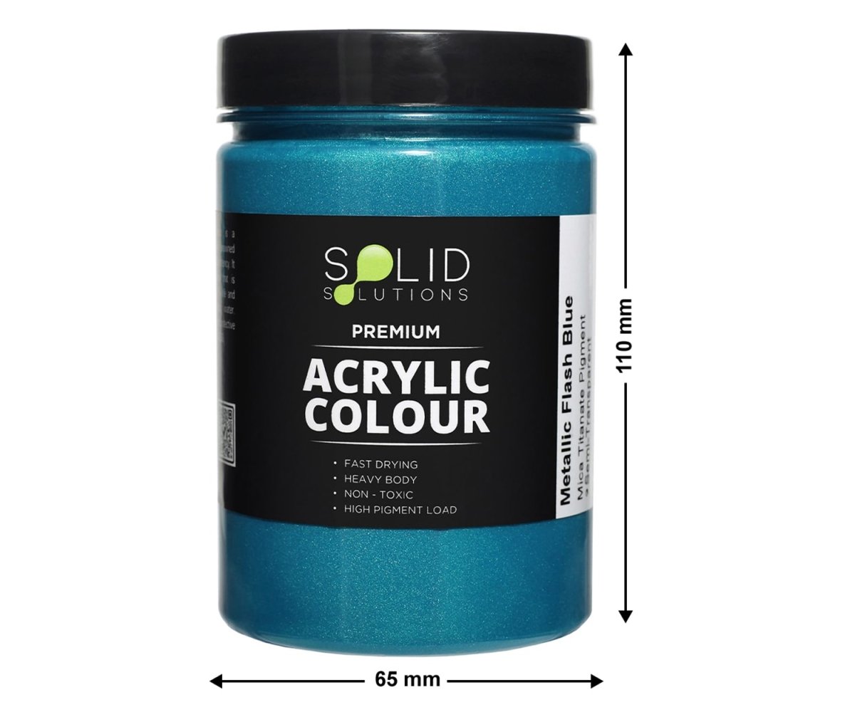 Acrylic Paint | Metallic Flash Blue - 250ml – Solid Solutions