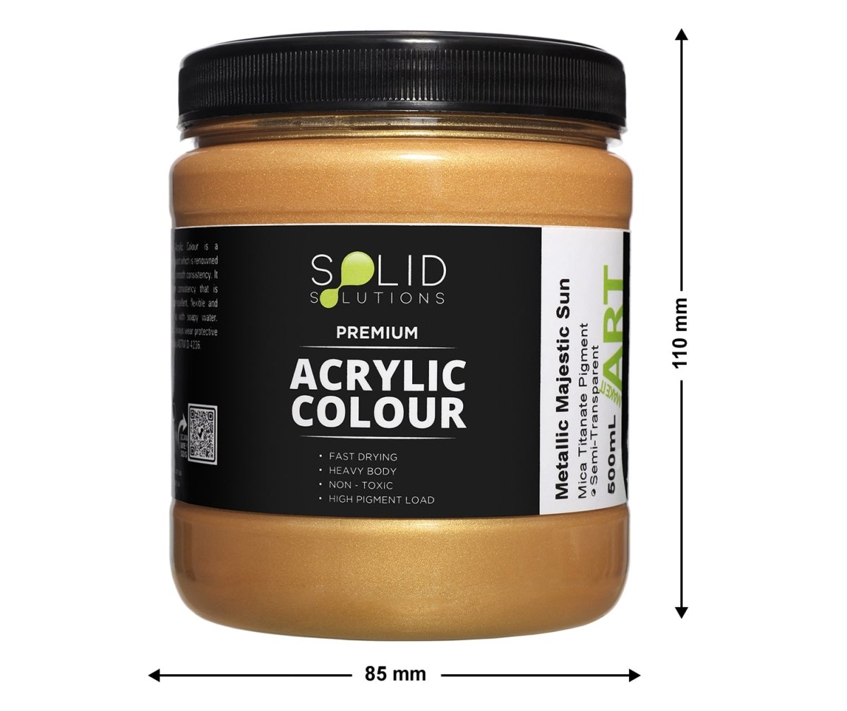 Acrylic Paint | Metallic Majestic Sun - 500ml – Solid Solutions