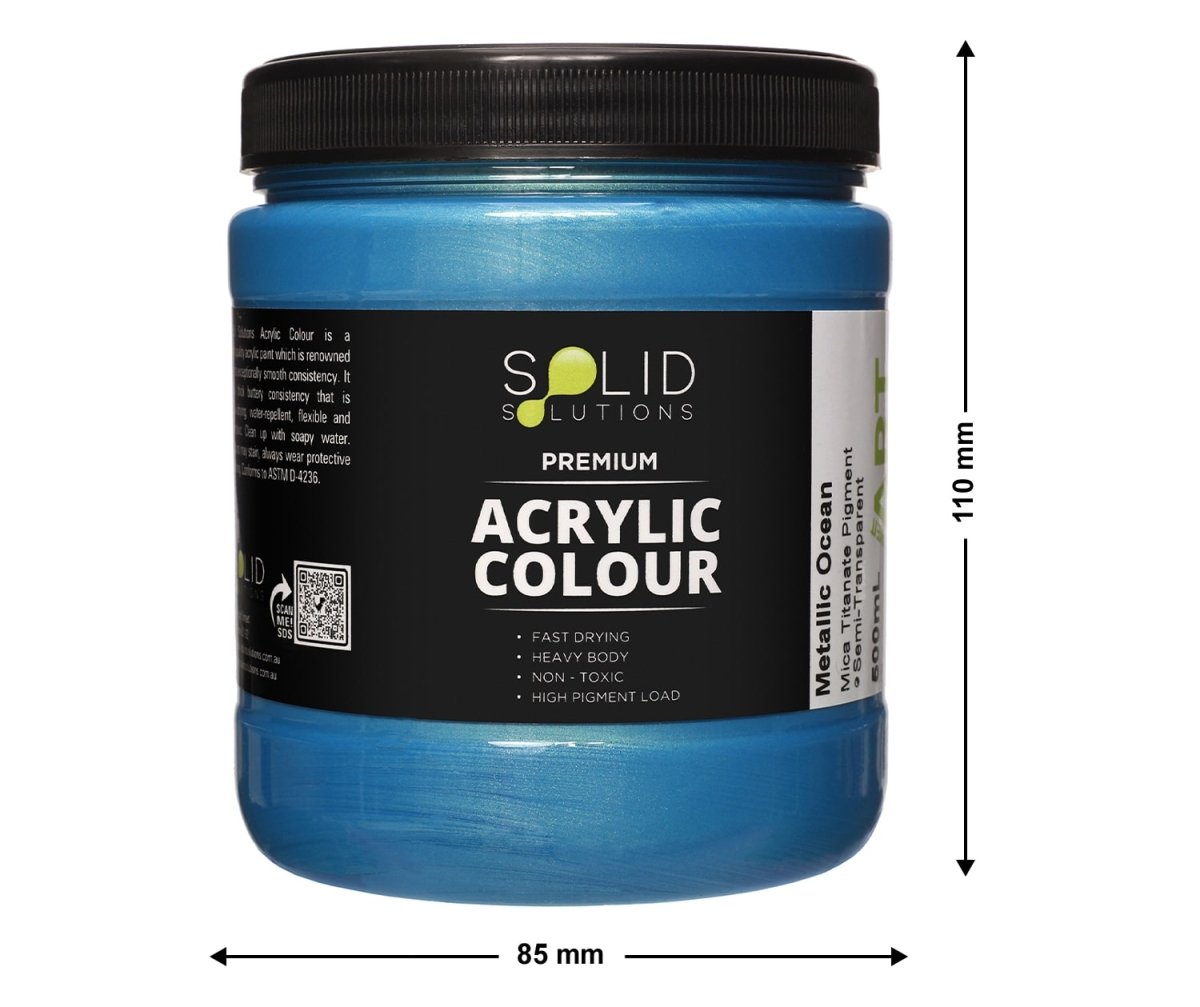 Acrylic Paint | Metallic Ocean - 500ml – Solid Solutions