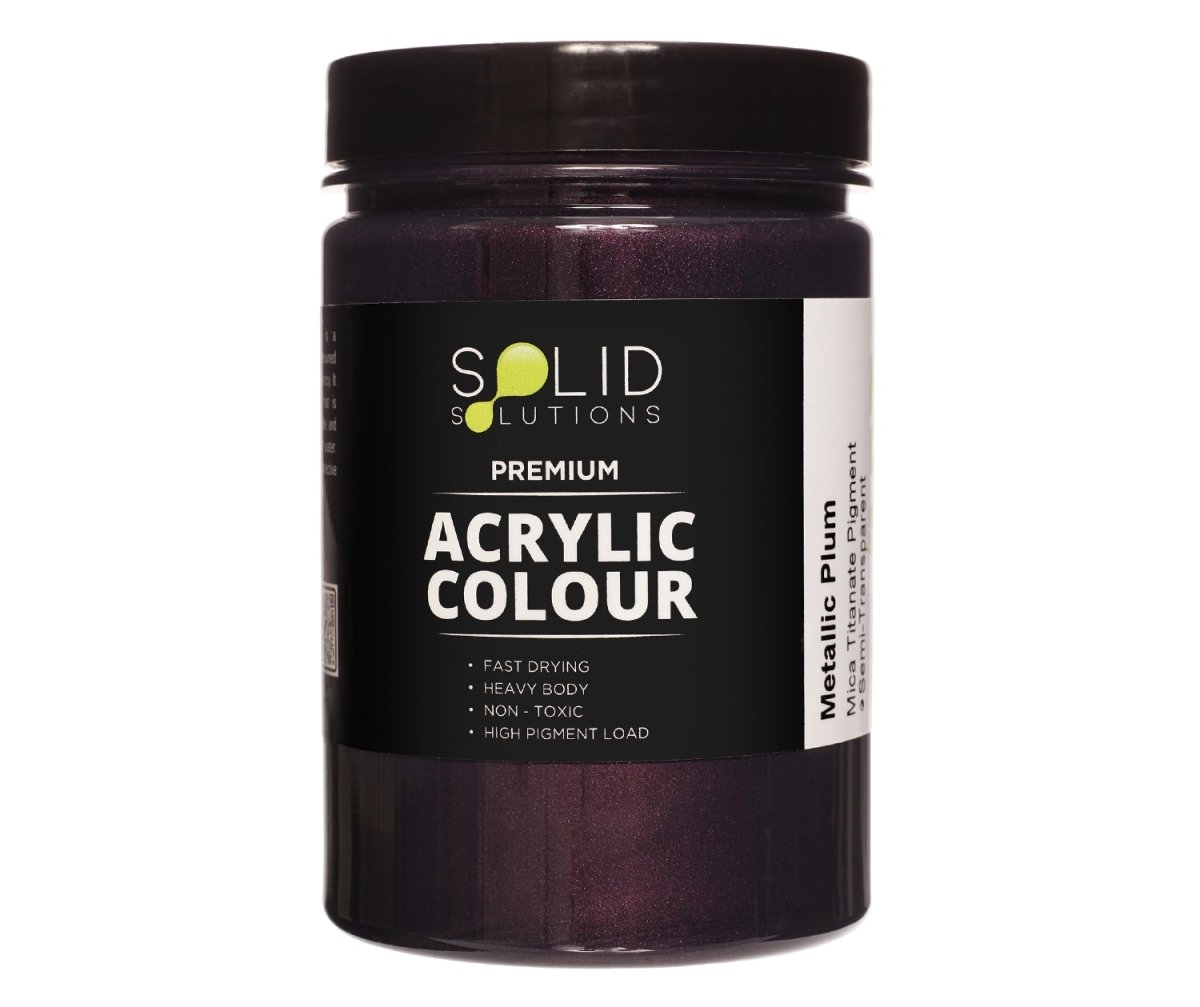 Acrylic Paint | Metallic Plum - 250ml – Solid Solutions