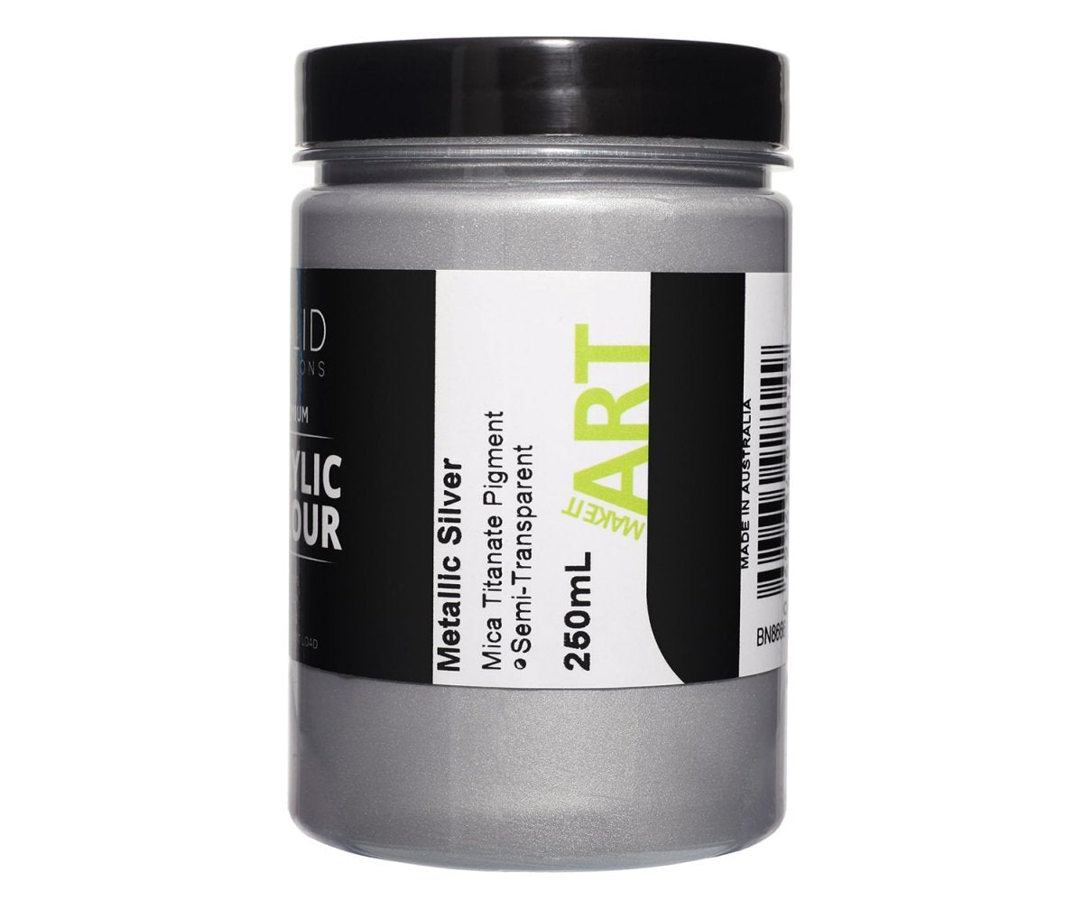 Acrylic Paint | Metallic Silver - 250ml – Solid Solutions