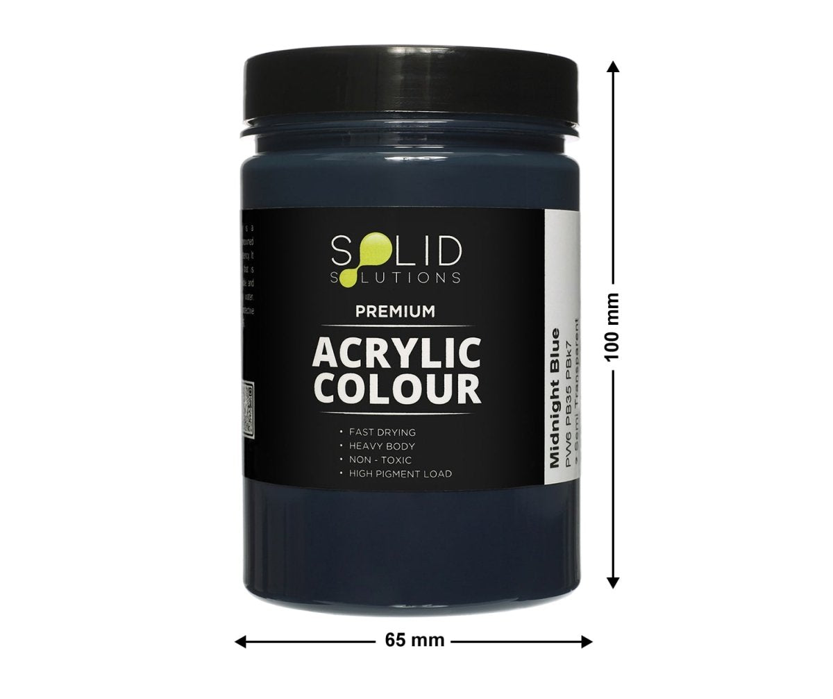 Acrylic Paint | Midnight Blue - 250ml – Solid Solutions