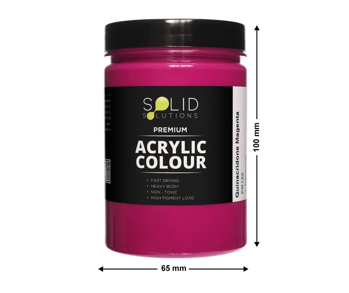 Acrylic Paint | Quinacridone Magenta - 250ml – Solid Solutions