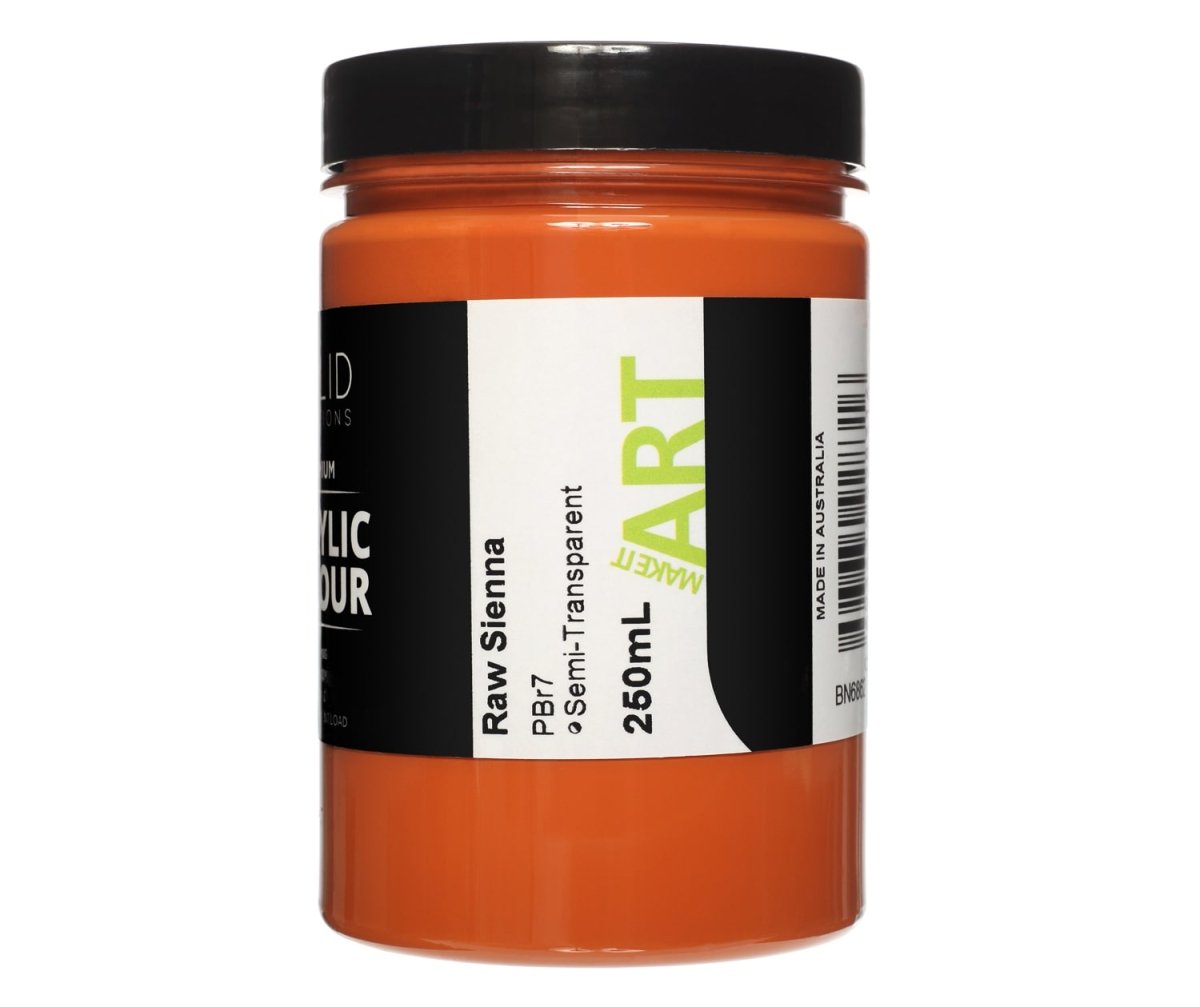 Acrylic Paint | Raw Sienna - 250ml – Solid Solutions