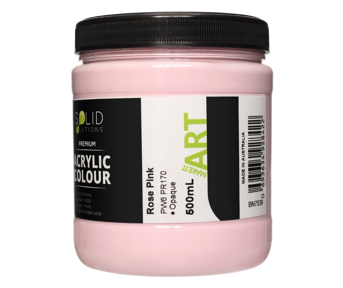 Acrylic Paint | Rose Pink - 500ml – Solid Solutions