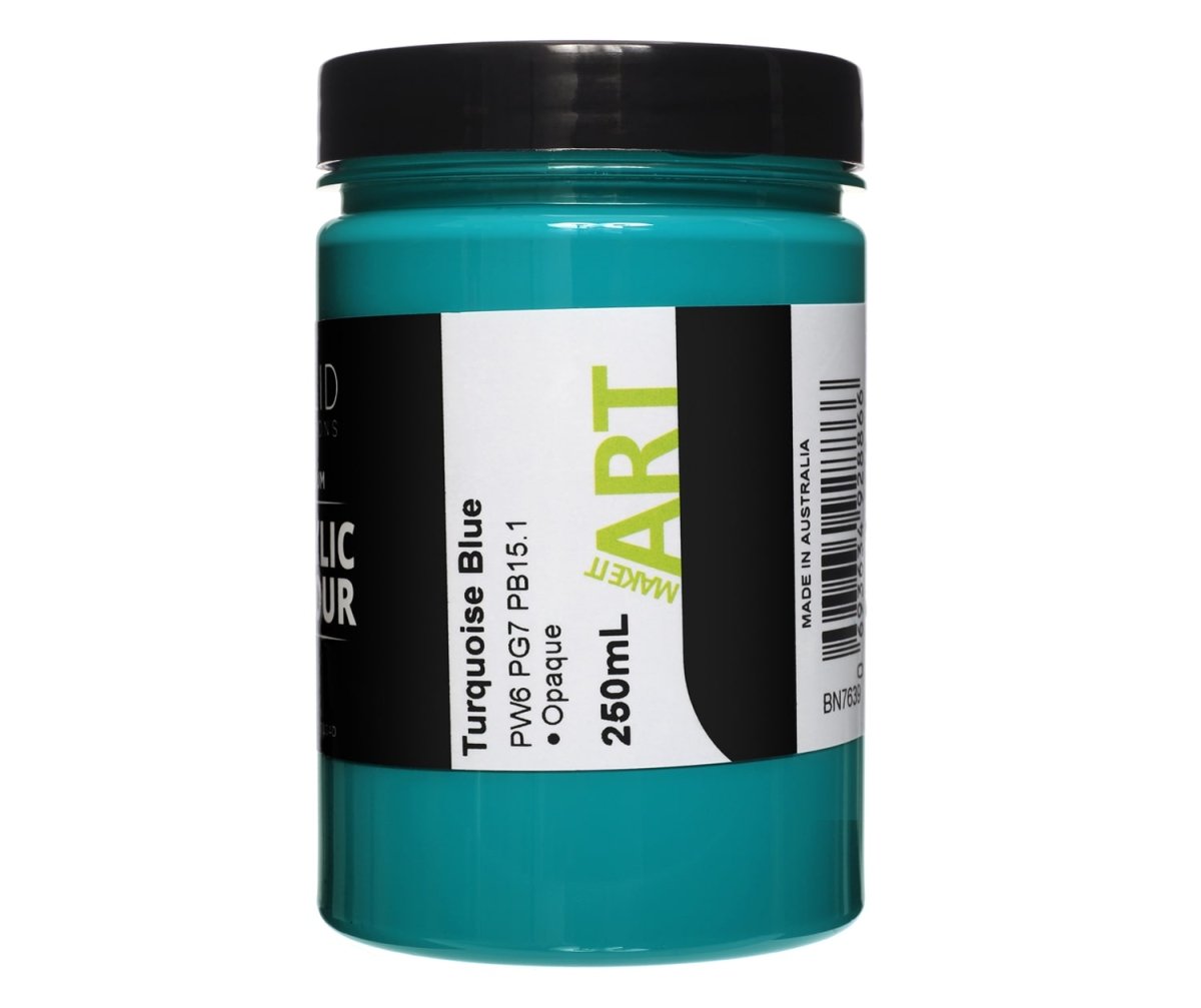 Solid Solutions Acrylic Paint | Turquoise Blue - 250ml