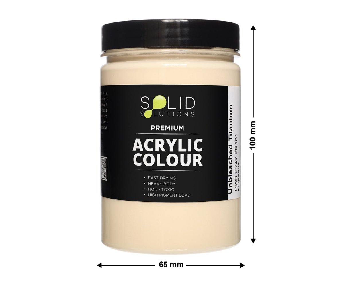 Acrylic Paint | Unbleached Titanium - 250ml – Solid Solutions
