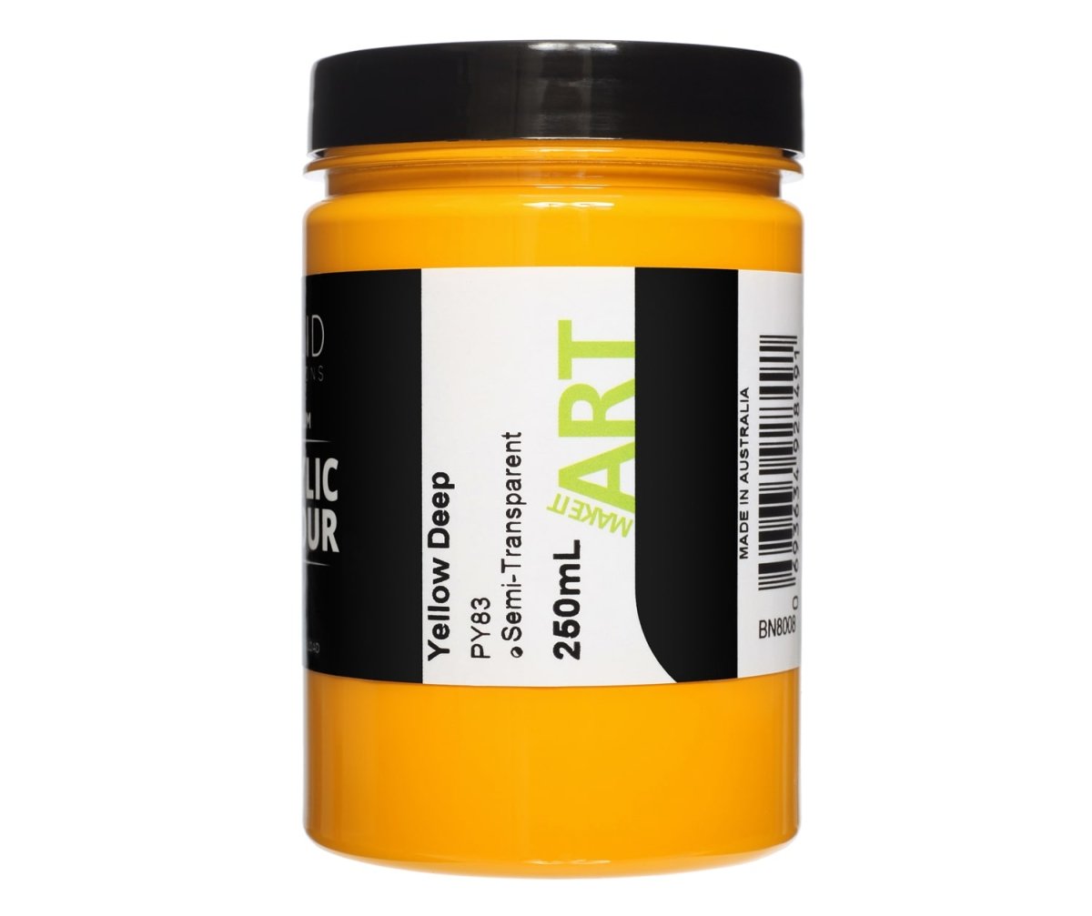Acrylic Paint | Yellow Deep - 250ml – Solid Solutions